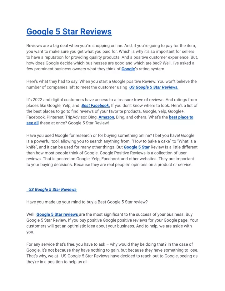 PPT - Google 5 Star Reviews PowerPoint Presentation, free download - ID ...