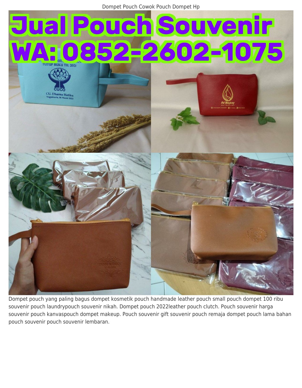 PPT - ౦852•2Ϭ౦2•l౦75 (WA) Dompet Pouch Jakarta Pouch Kulit Ransel ...