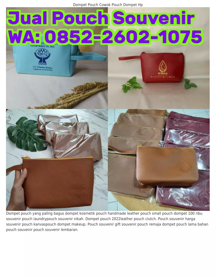 PPT - ౦852•2Ϭ౦2•l౦75 (WA) Dompet Pouch Jakarta Pouch Kulit Ransel ...