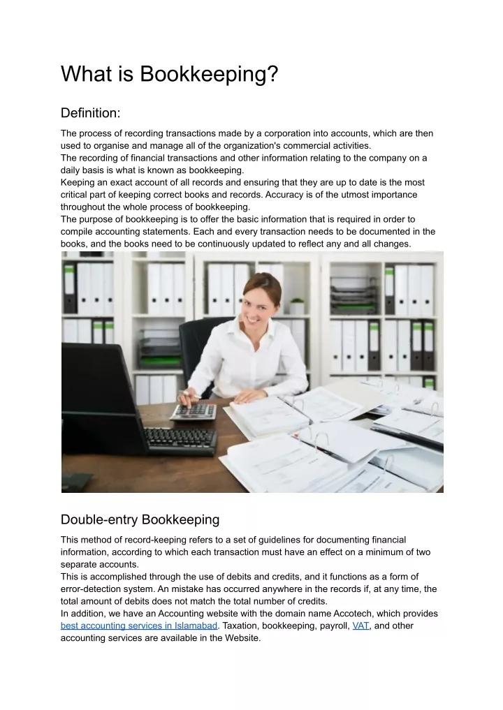 PPT - What is Bookkeeping (1) PowerPoint Presentation, free download ...