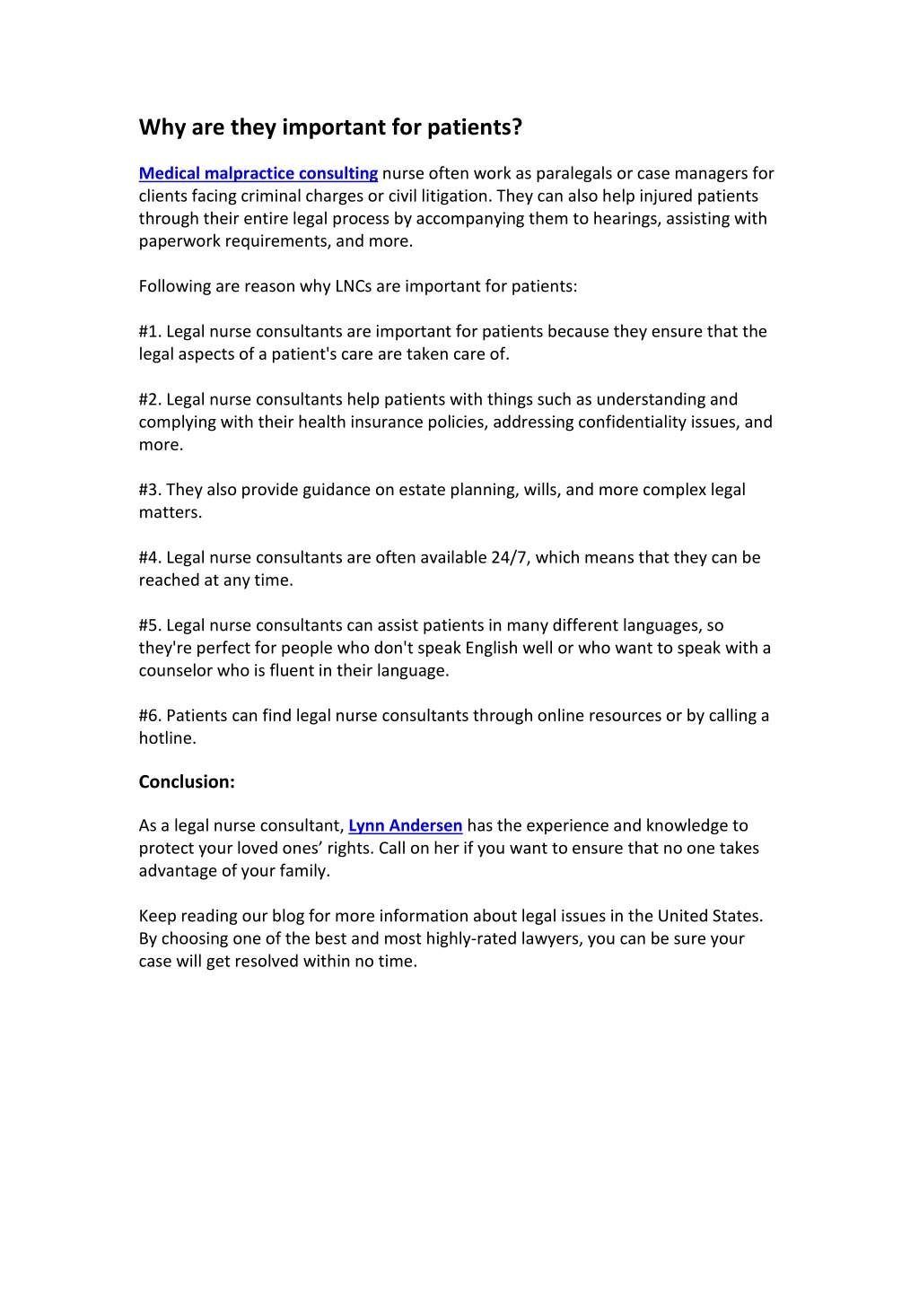 PPT - Why Legal Nurse Consultants Are Important for Patients PowerPoint ...