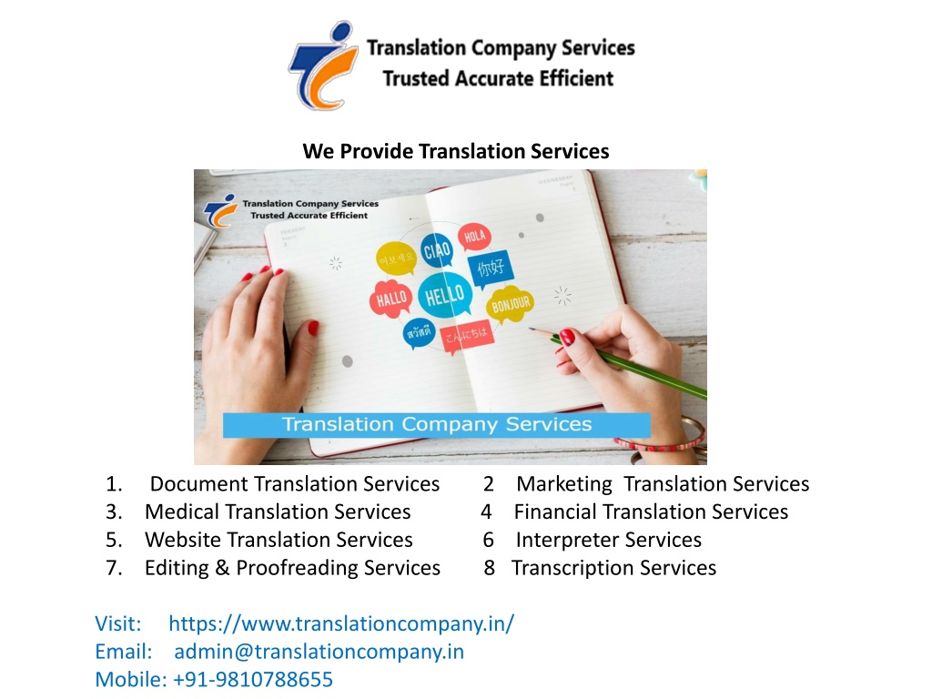 PPT - Hindi translation services in Delhi NCR PowerPoint Presentation ...