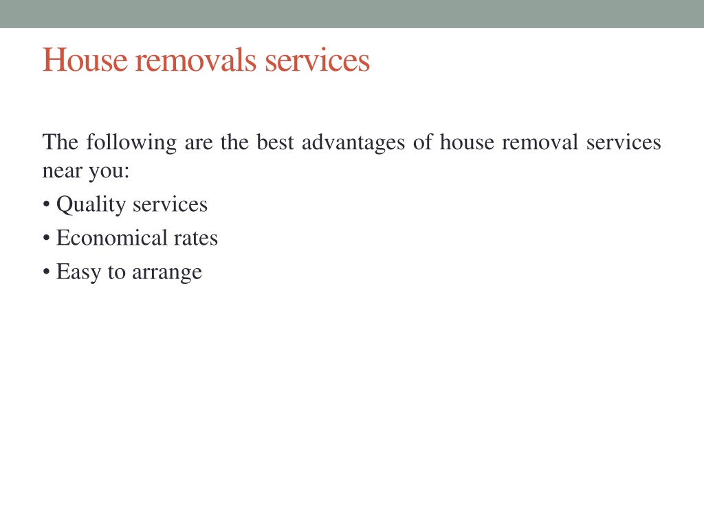 PPT - House Removals PowerPoint Presentation, free download - ID:11645133