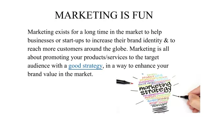 PPT - Marketing is fun ppt PowerPoint Presentation, free download - ID ...