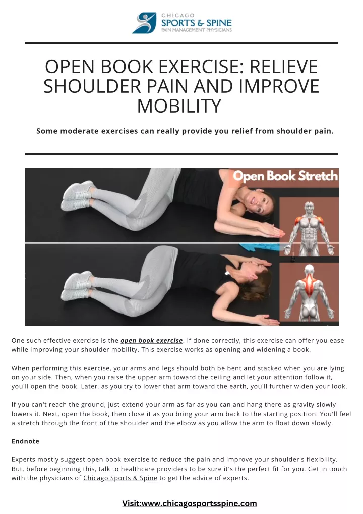 PPT - Open Book Exercise Relieve Shoulder Pain and Improve Mobility ...