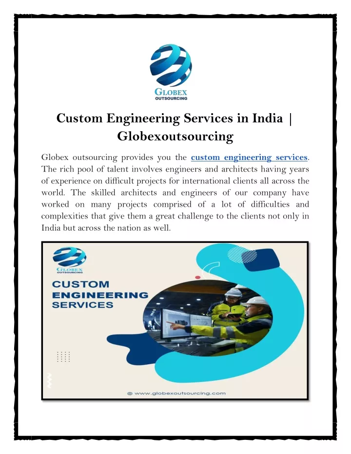 PPT - Custom Engineering Services in India PowerPoint Presentation ...