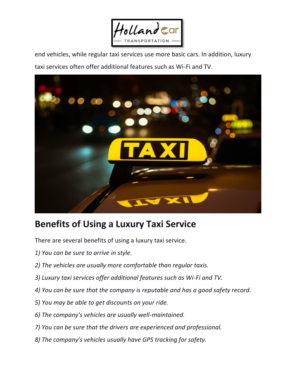 PPT - How To Choose The Best Luxury Taxi Service In 5 Easy Steps ...