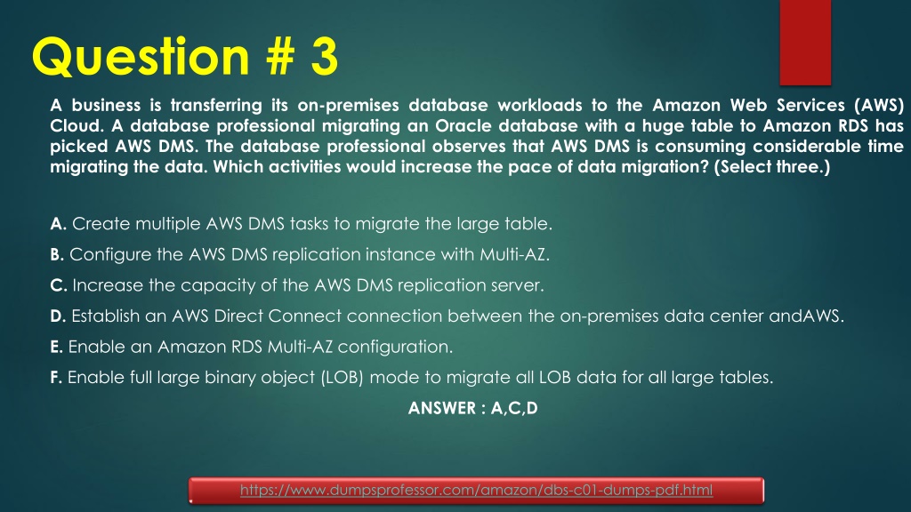 PPT - Amazon DBS-C01 Dumps | DBS-C01 Practice Questions PowerPoint ...