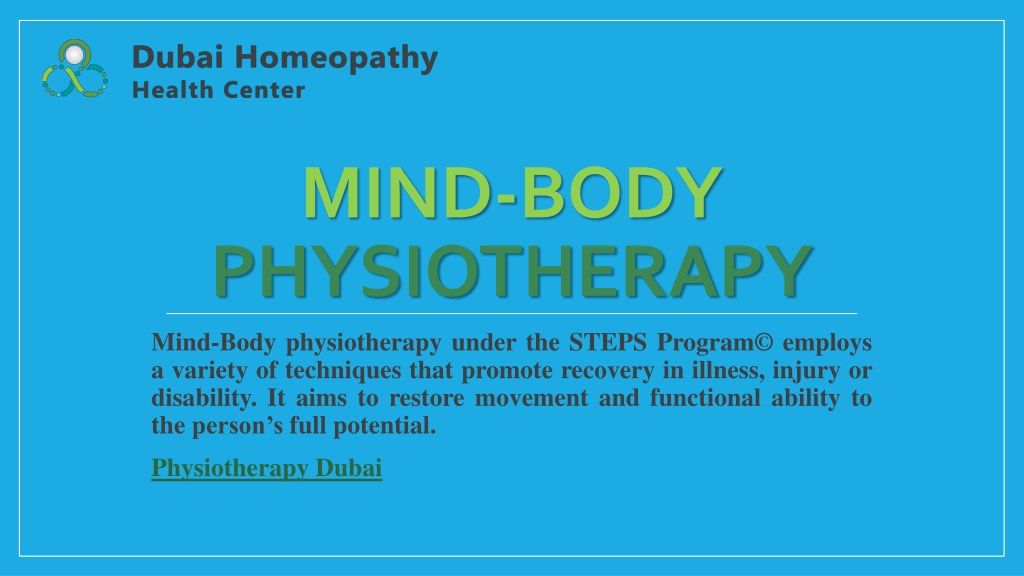 PPT - Mind-Body Physiotherapy | Dubaihomeopathy.ae PowerPoint ...