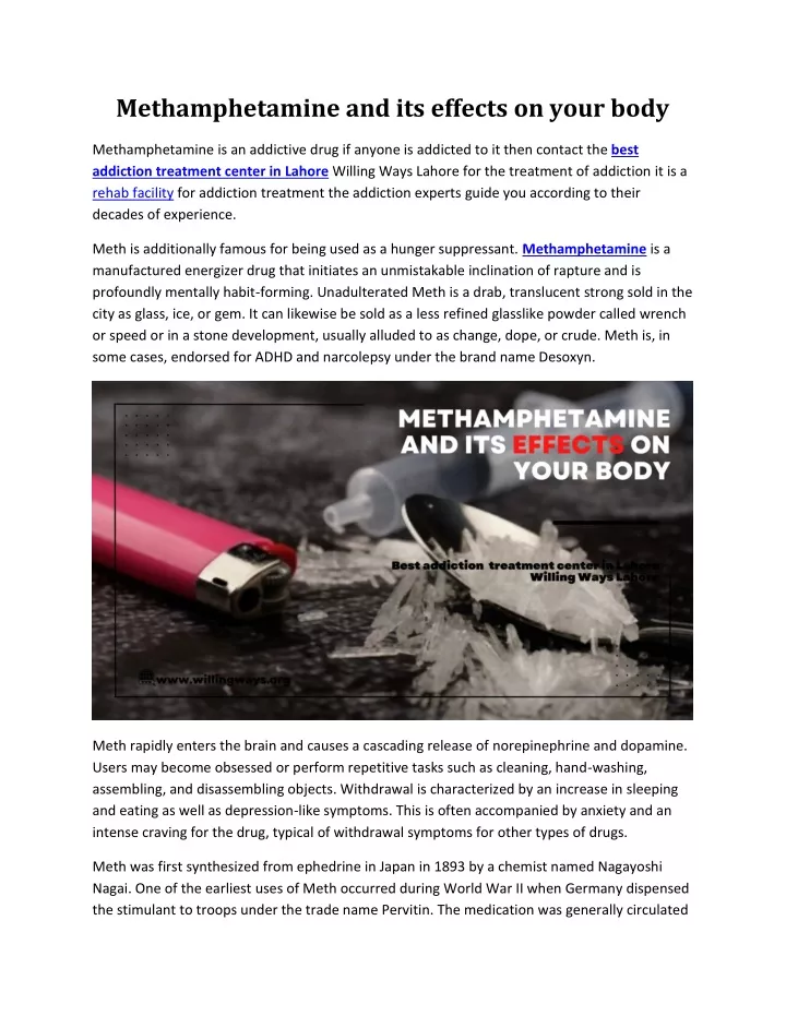 PPT - Methamphetamine and its effects on your body PowerPoint ...