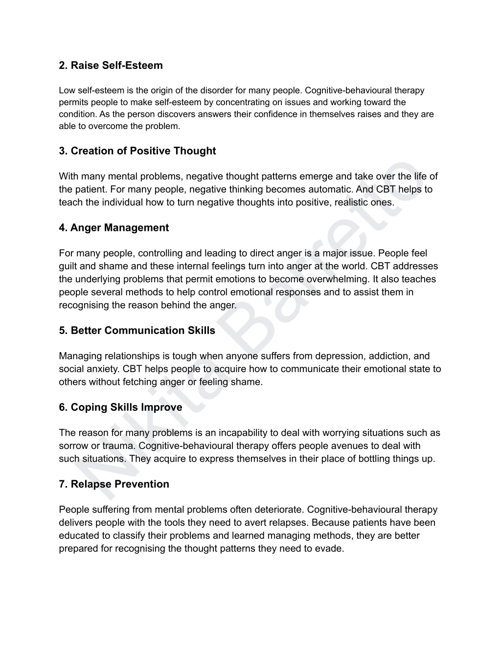 PPT - 7 Top Benefits of Taking Cognitive Behavioural Therapy PowerPoint Presentation - ID:11650360