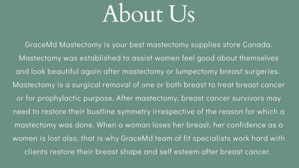 PPT - Breastforms Store - GraceMd Mastectomy PowerPoint Presentation ...