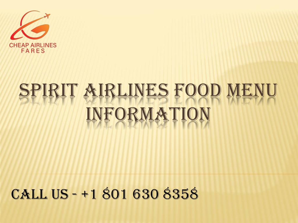 PPT - Spirit Airlines food menu information PowerPoint Presentation ...