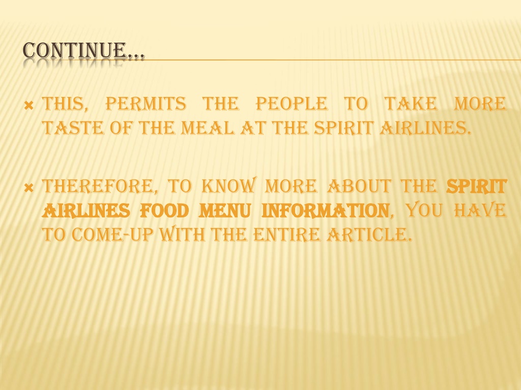 PPT - Spirit Airlines food menu information PowerPoint Presentation ...