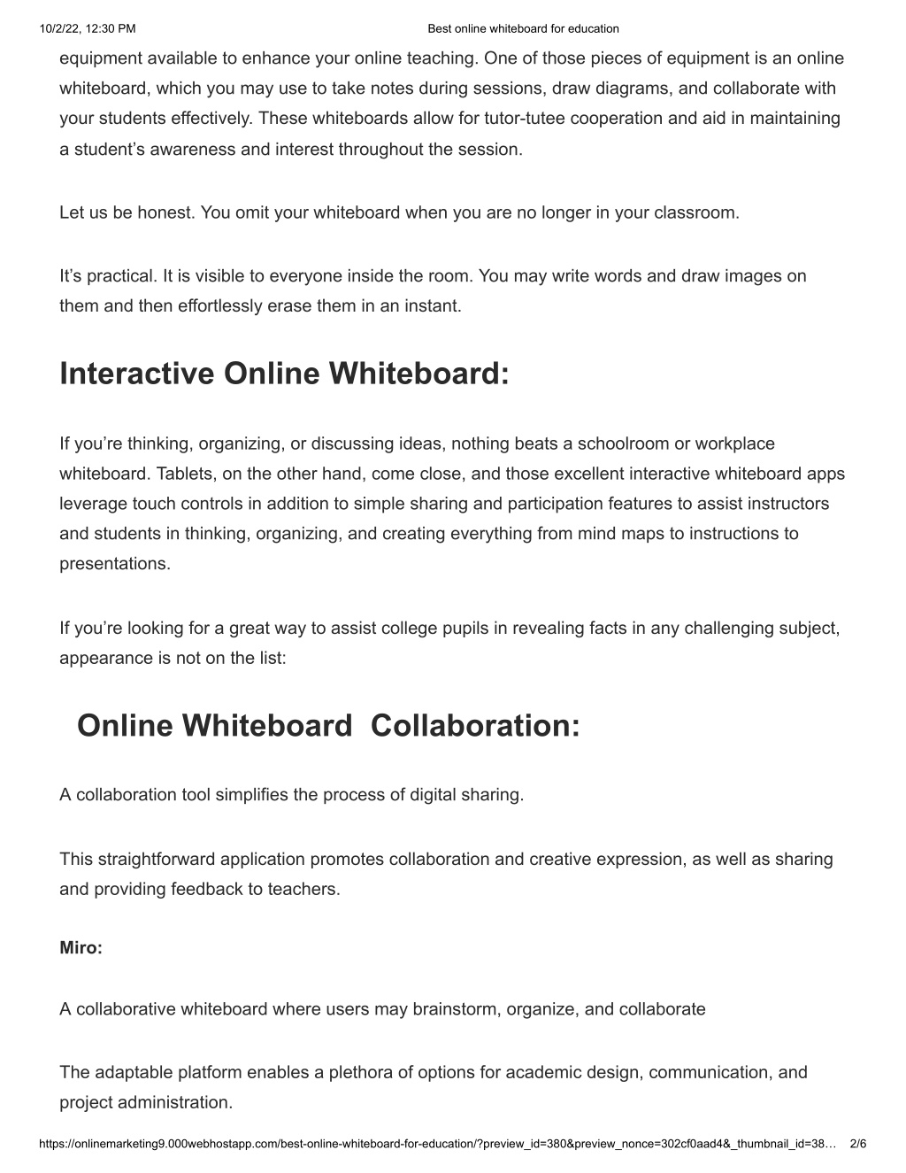 PPT - Best online whiteboard for education PowerPoint Presentation ...