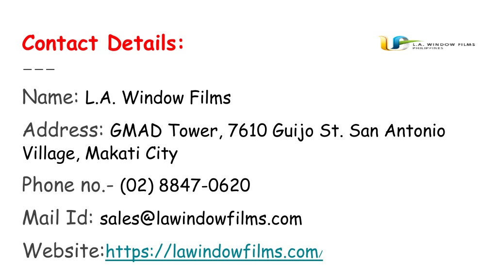 PPT - Get the House window tint installers in Philippines PowerPoint ...