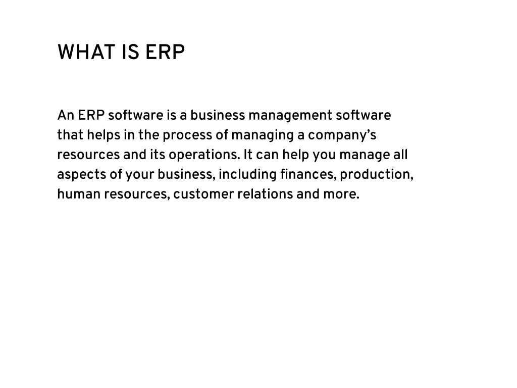 PPT - ERP Software Introduction PowerPoint Presentation, free download ...