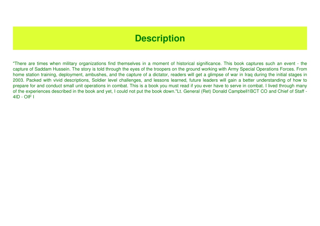 PPT - (EBOOK Recon 701 A story of Resiliency Brotherhood and Triumph as ...