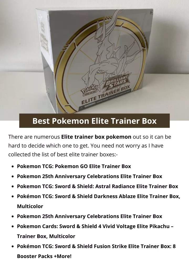 PPT - Best Pokemon Elite Trainer Box PowerPoint Presentation, free ...