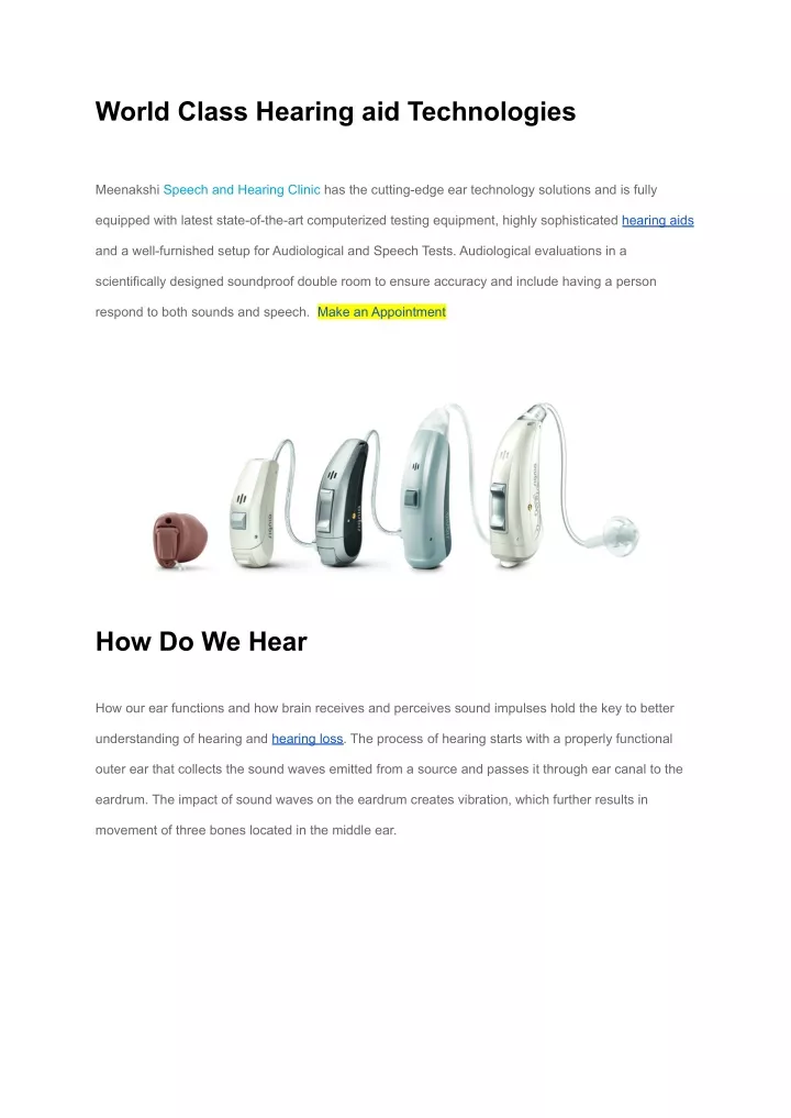 PPT - Best Hearing Aids_ Different Types & What_How They Work ...