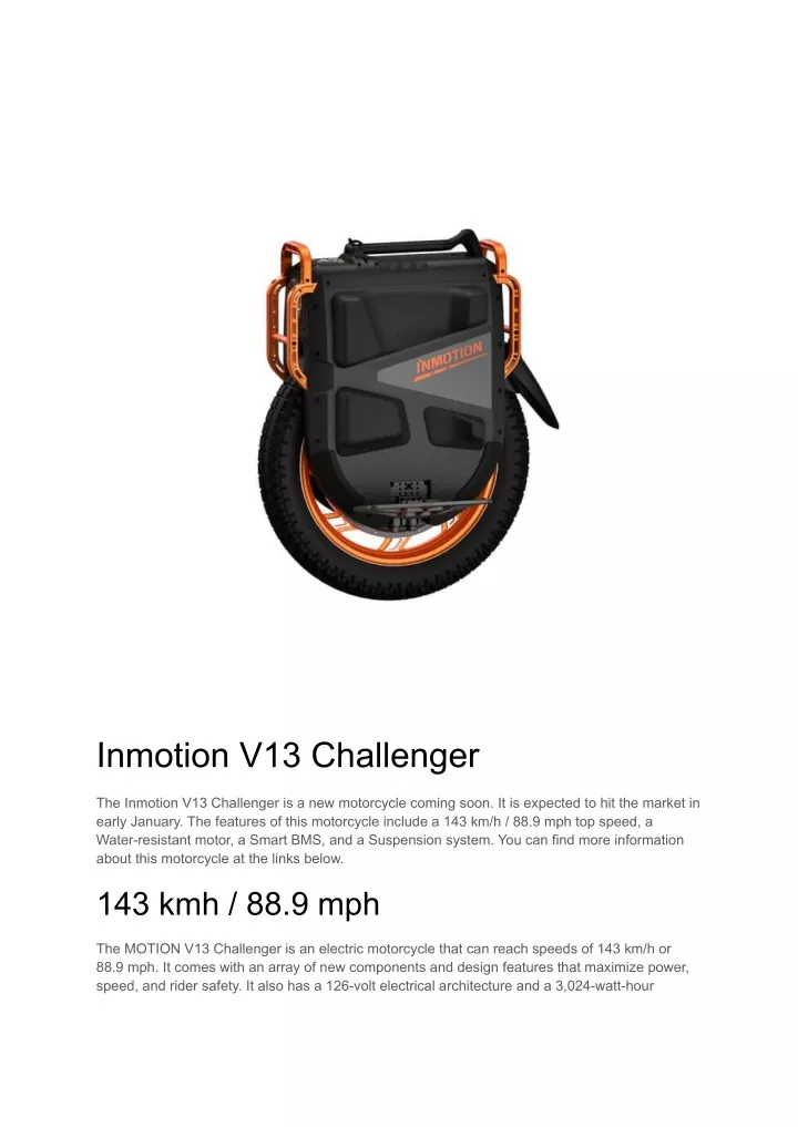 PPT - Inmotion V13 Challenger PowerPoint Presentation, free download ...