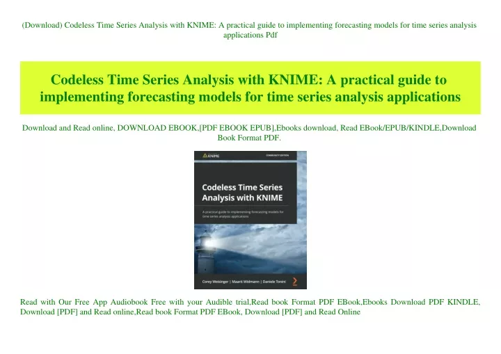PPT - (Download) Codeless Time Series Analysis with KNIME A practical ...