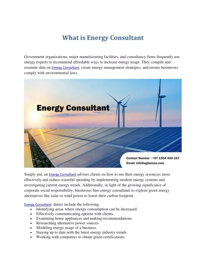 PPT - What is Energy Consultant PowerPoint Presentation, free download ...