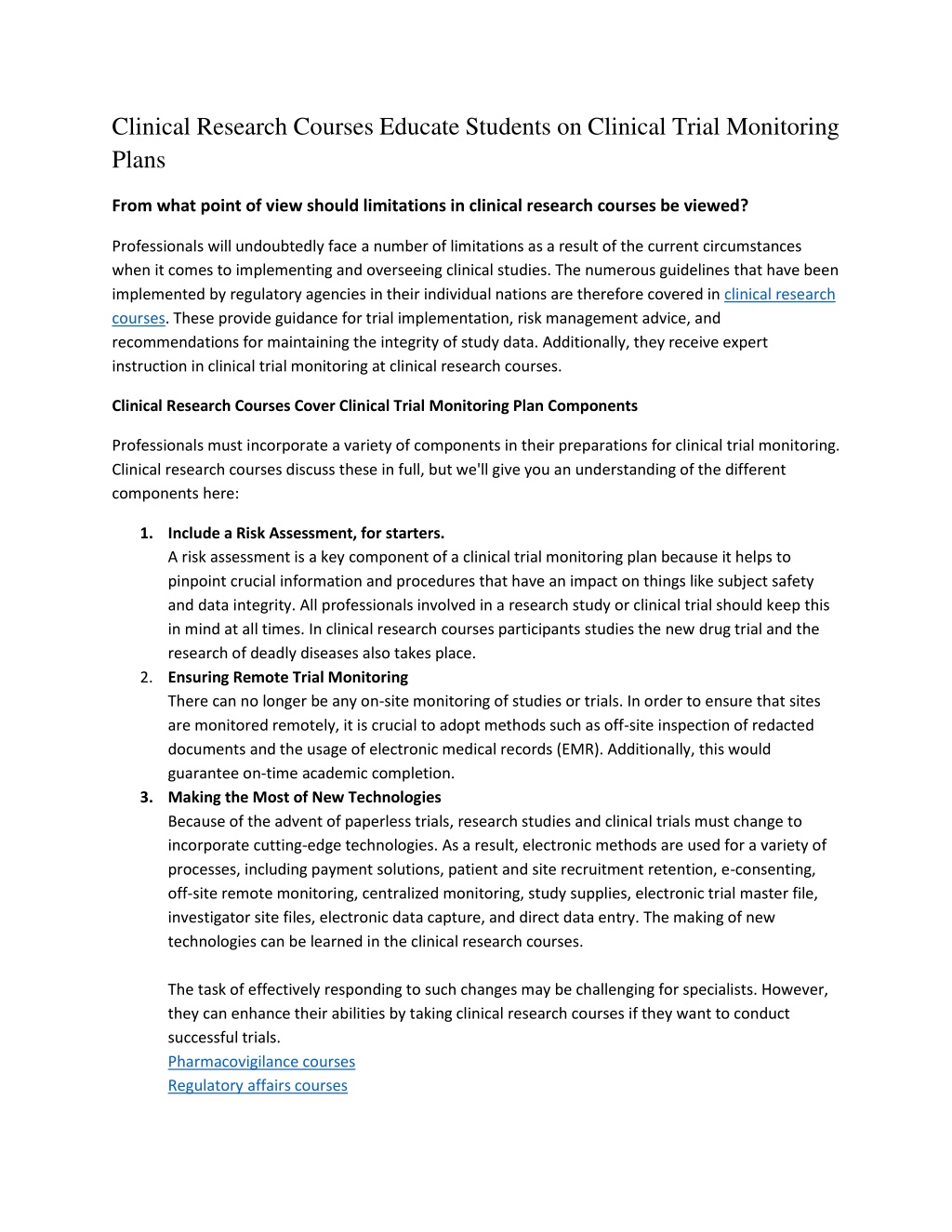 PPT - Clinical Research Courses Educate Students on Clinical Trial ...