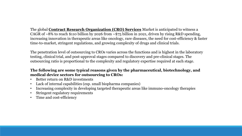 PPT - Global Contract Research Organization (CRO) Services Market ...