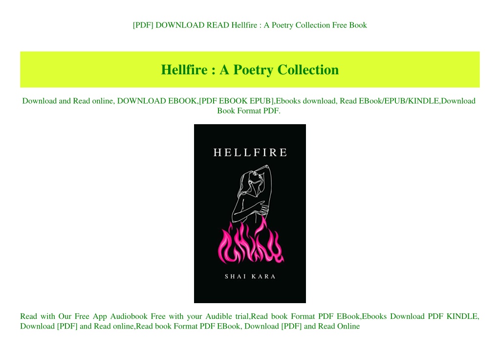 PPT - [PDF] DOWNLOAD READ Hellfire A Poetry Collection Free Book PowerPoint Presentation - ID ...