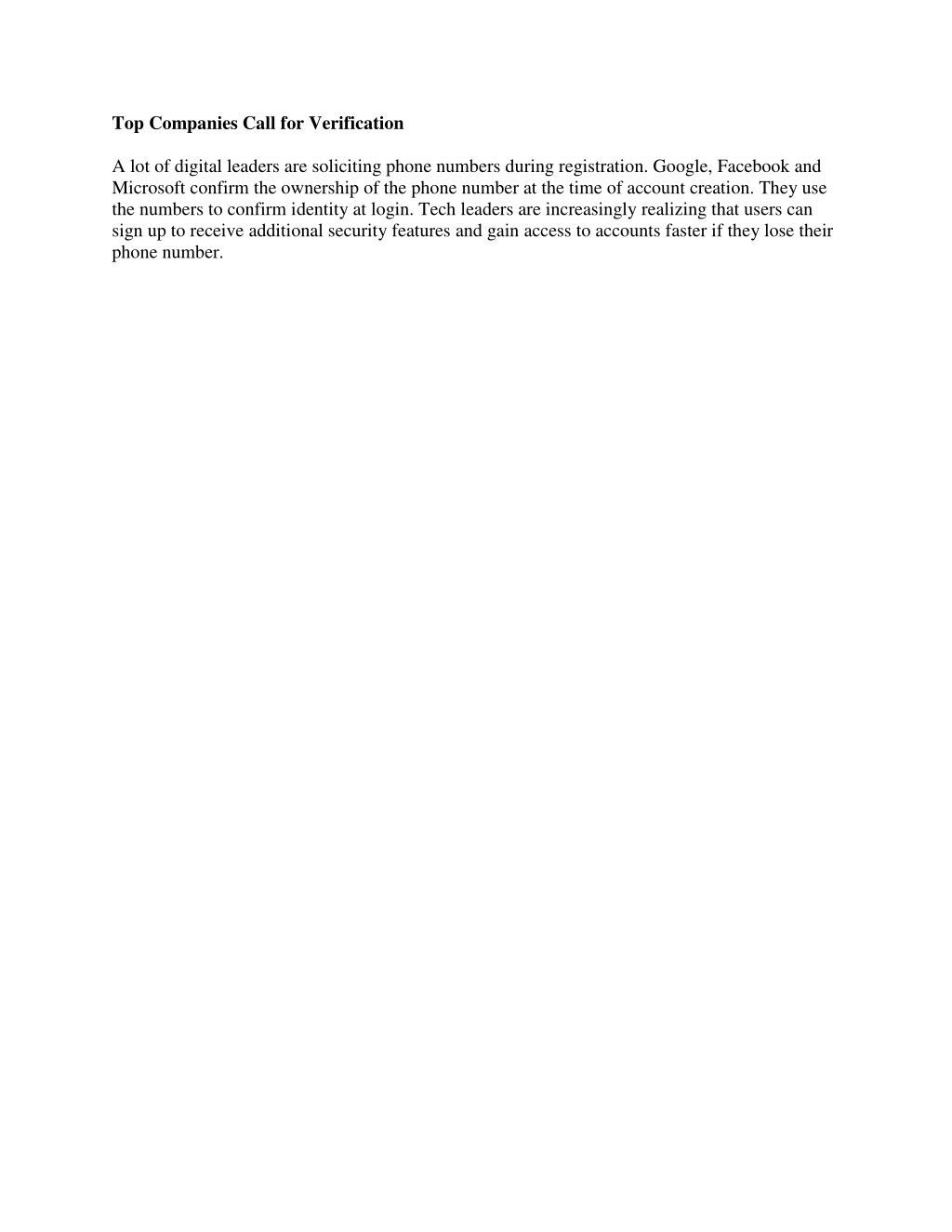 PPT - Why Do We Need Phone Verification PowerPoint Presentation, free ...