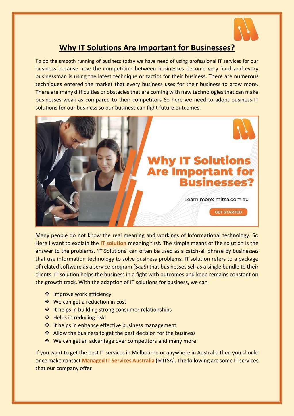 PPT - Why IT Solutions Are Important for Businesses PowerPoint ...