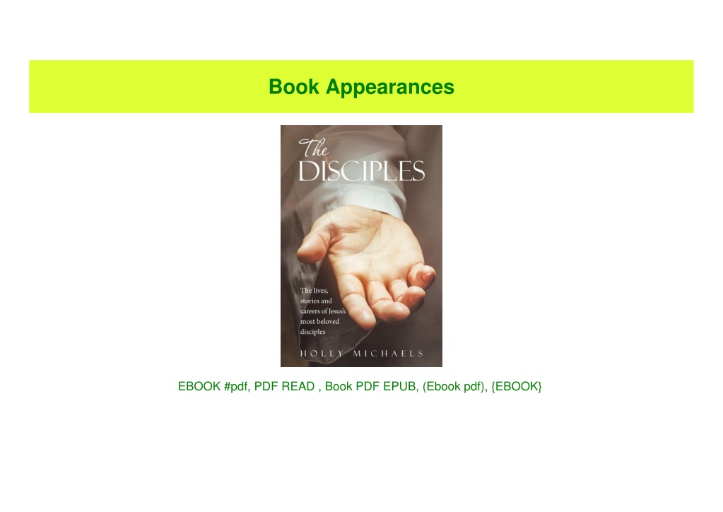 PPT - [PDF] DOWNLOAD READ The Disciples The Lives Stories and Careers ...