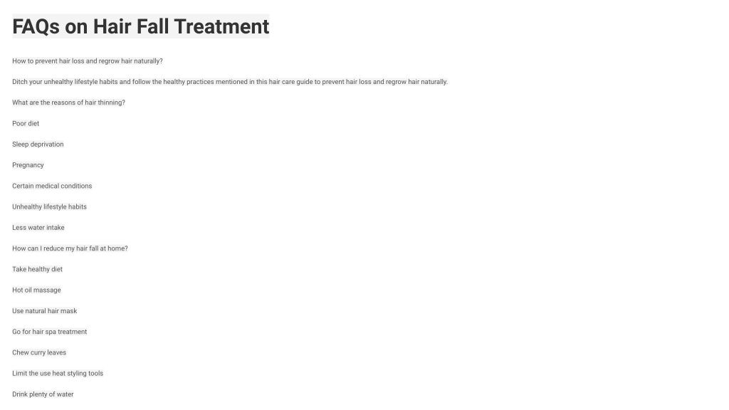 Ppt Hair Fall Treatment Options A Complete Guide Powerpoint