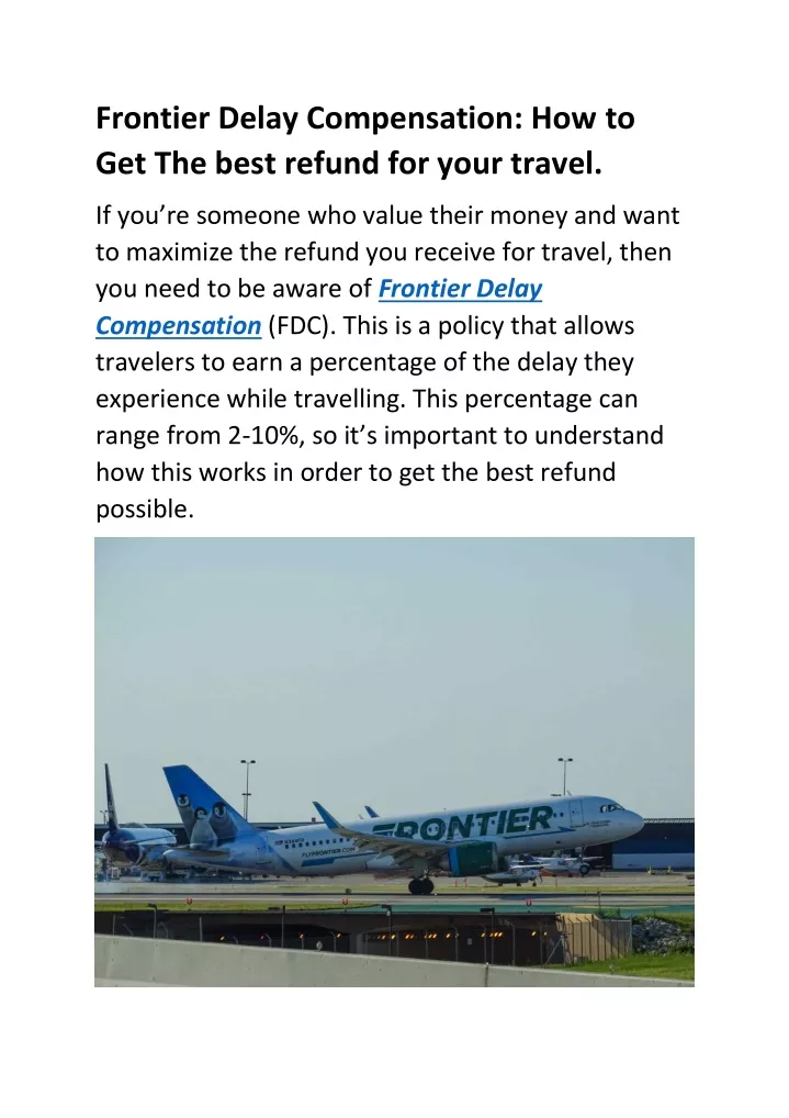 PPT - Frontier Delay Compensation PowerPoint Presentation, free ...