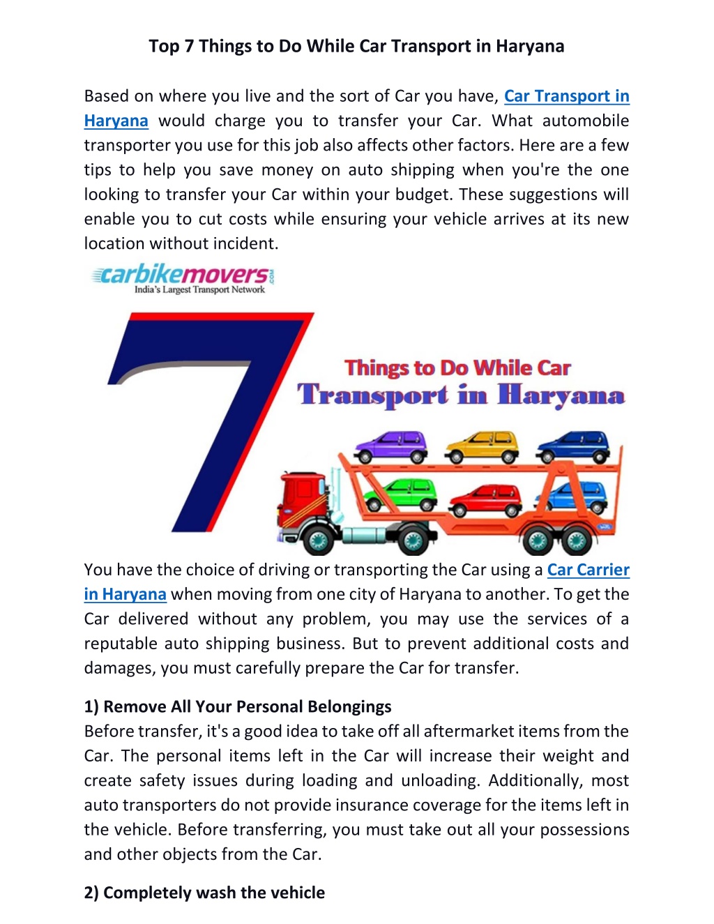 PPT - Top 7 Things To Do While Car Transport in Haryana PowerPoint ... PPT - Top 7 Things To Do While Car Transport in Haryana PowerPoint ...