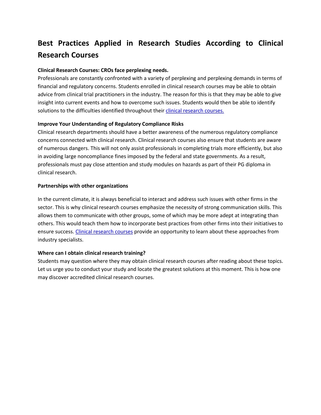 PPT - What is research studies in clinical research courses? PowerPoint ...