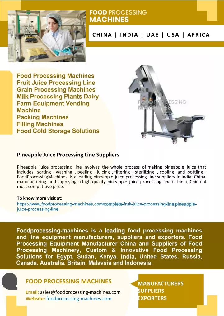 PPT - Pineapple Juice Processing Line Suppliers PowerPoint Presentation ...