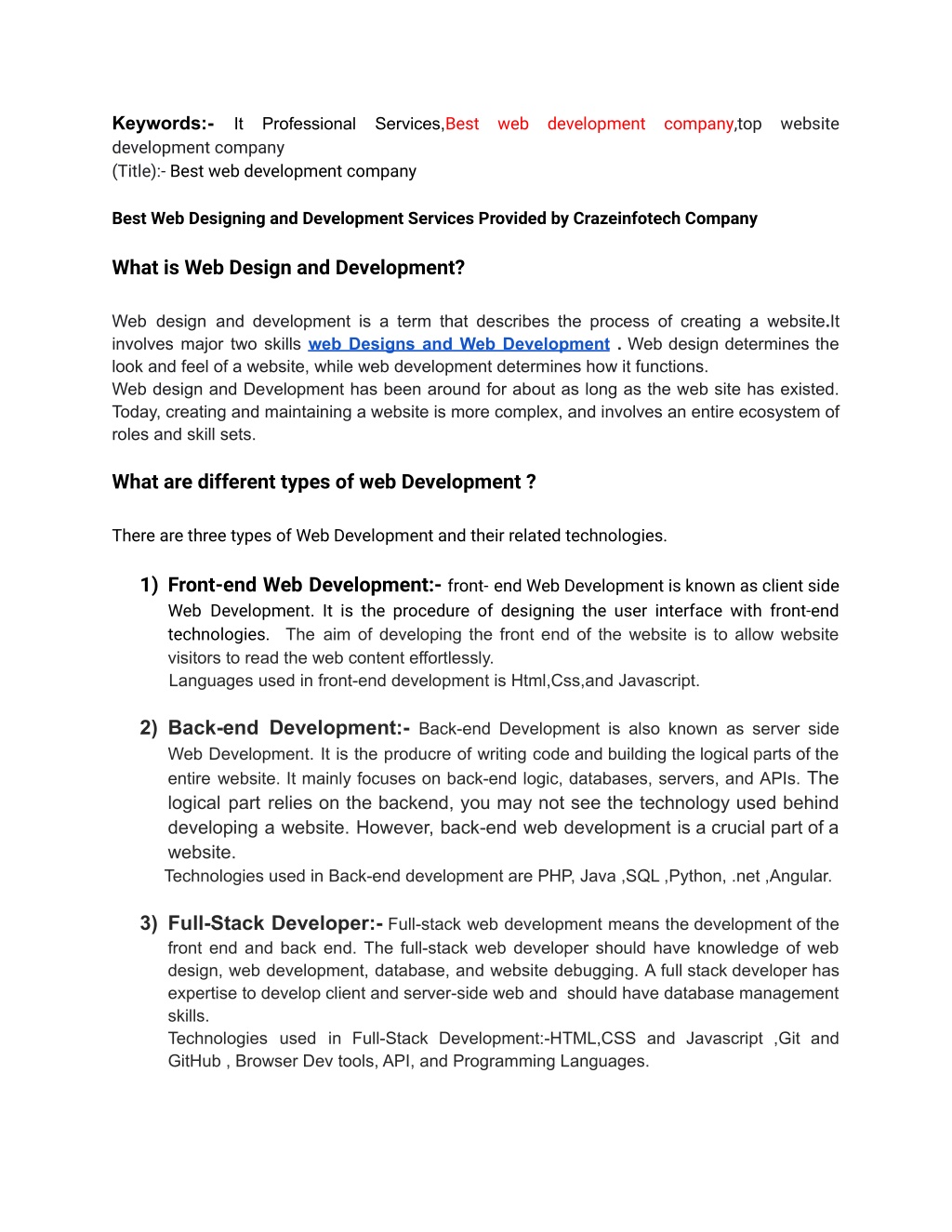 PPT - Best web development company PowerPoint Presentation, free ...