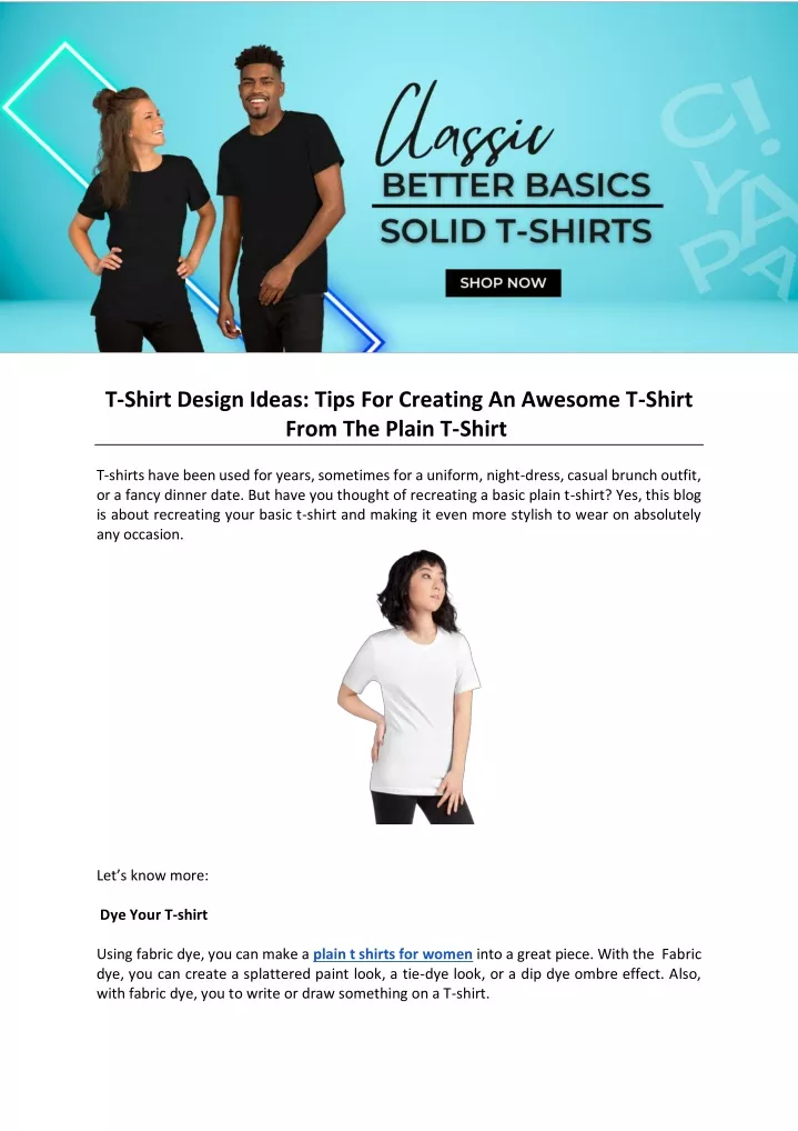 PPT - T Shirt Design Ideas Tips For Creating An Awesome T Shirt From ...