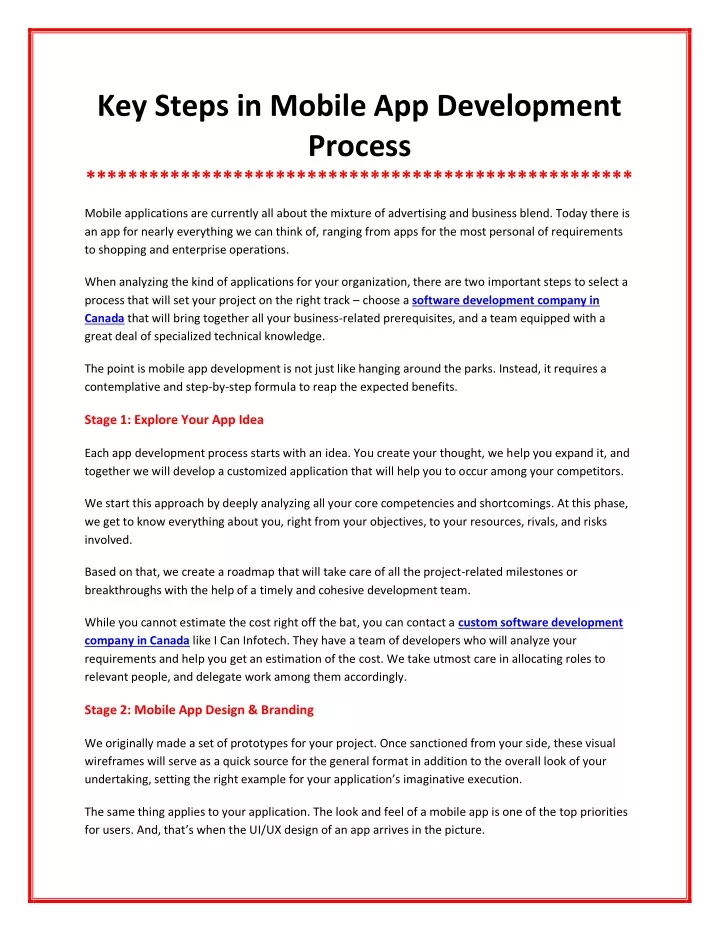 PPT - Key Steps in Mobile App Development Process PowerPoint Presentation - ID:11670763