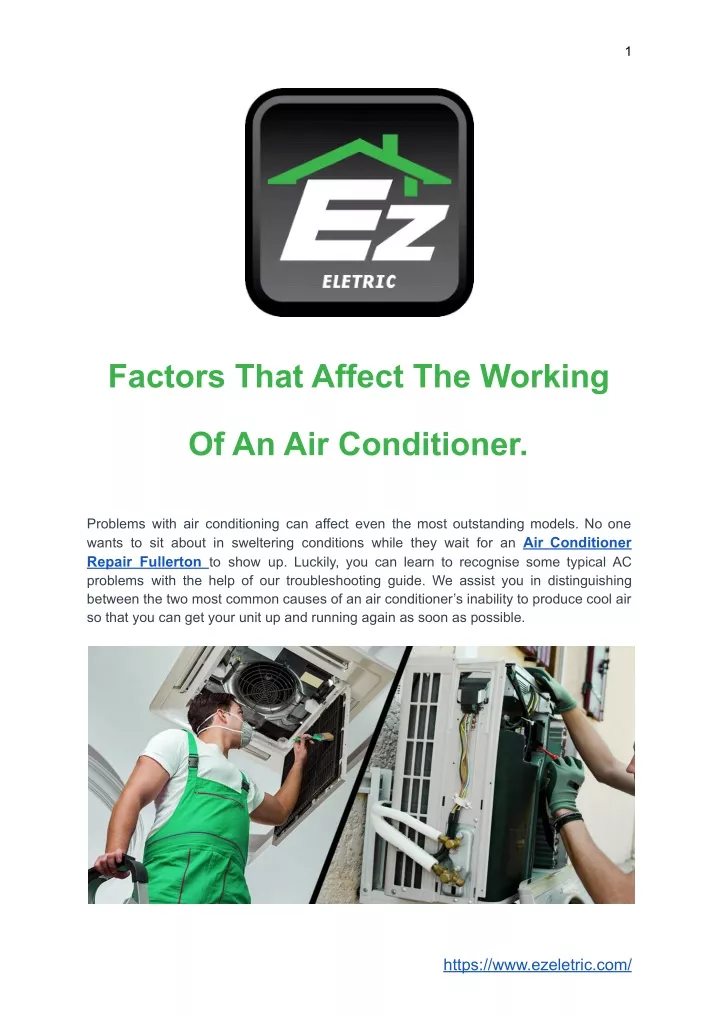 PPT - Professional Air Conditioner Repair Service in Fullerton ...