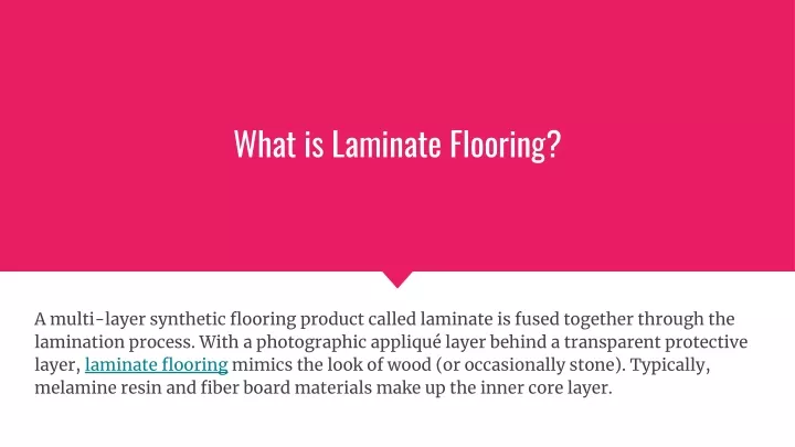 PPT - Get the best Laminate Flooring for your home PowerPoint ...