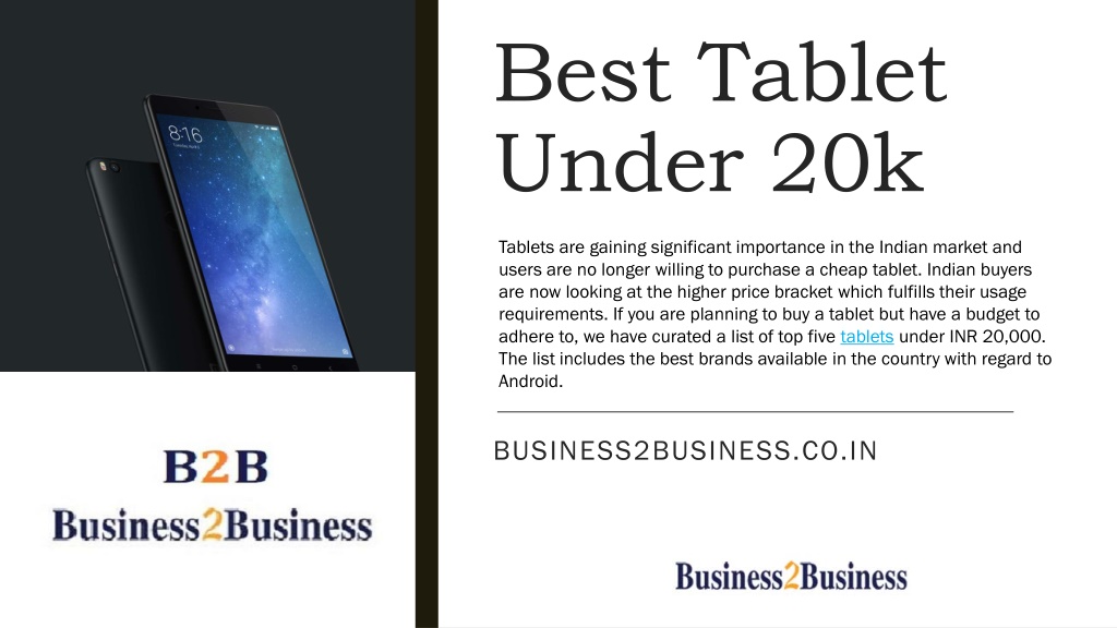 PPT - Best Tablet under 20000 PDF PowerPoint Presentation, free ...