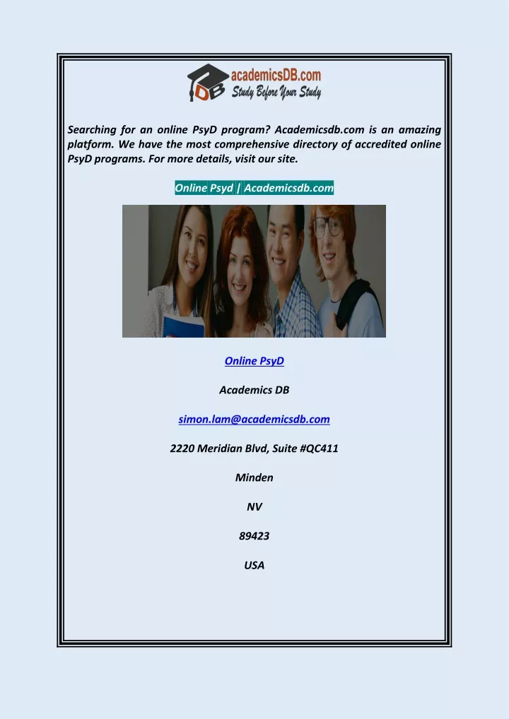 PPT - Online Psyd Academicsdb.com PowerPoint Presentation, free download - ID:11673007