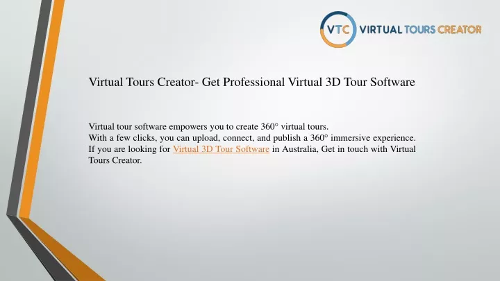 PPT - Virtual Tours Creator- Get Professional Virtual 3D Tour Software ...