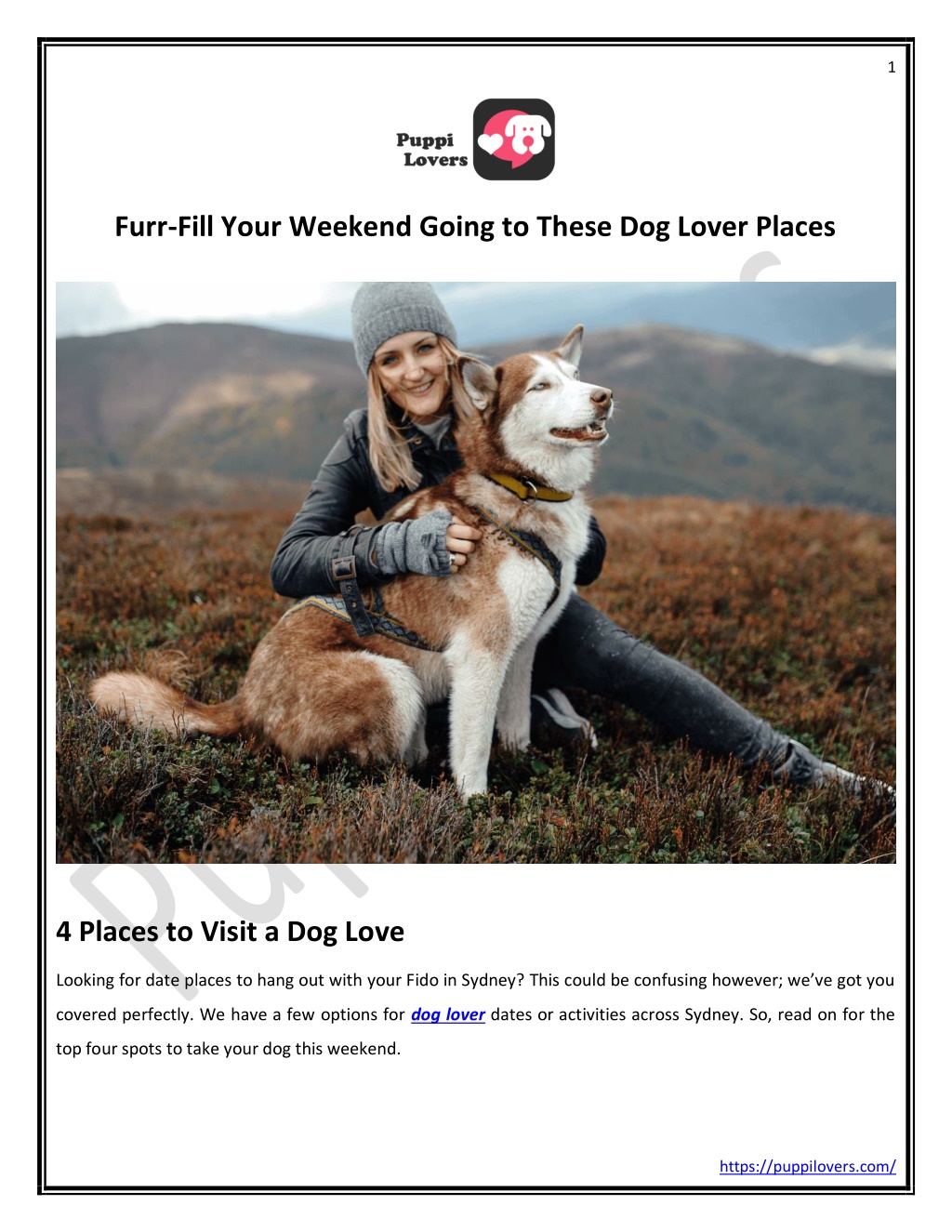 PPT - Furr-Fill Your Weekend Going to These Dog Lover Places PowerPoint ...
