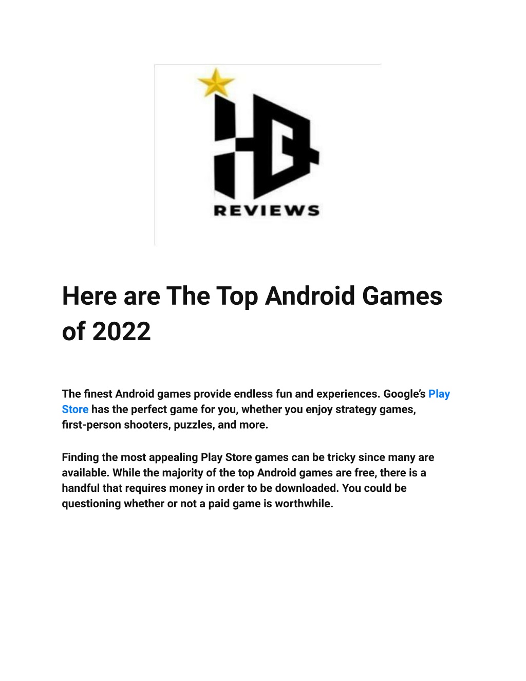 Ppt Here Are The Top Android Games Of 2022 Powerpoint Presentation Free Download Id11674533 5543