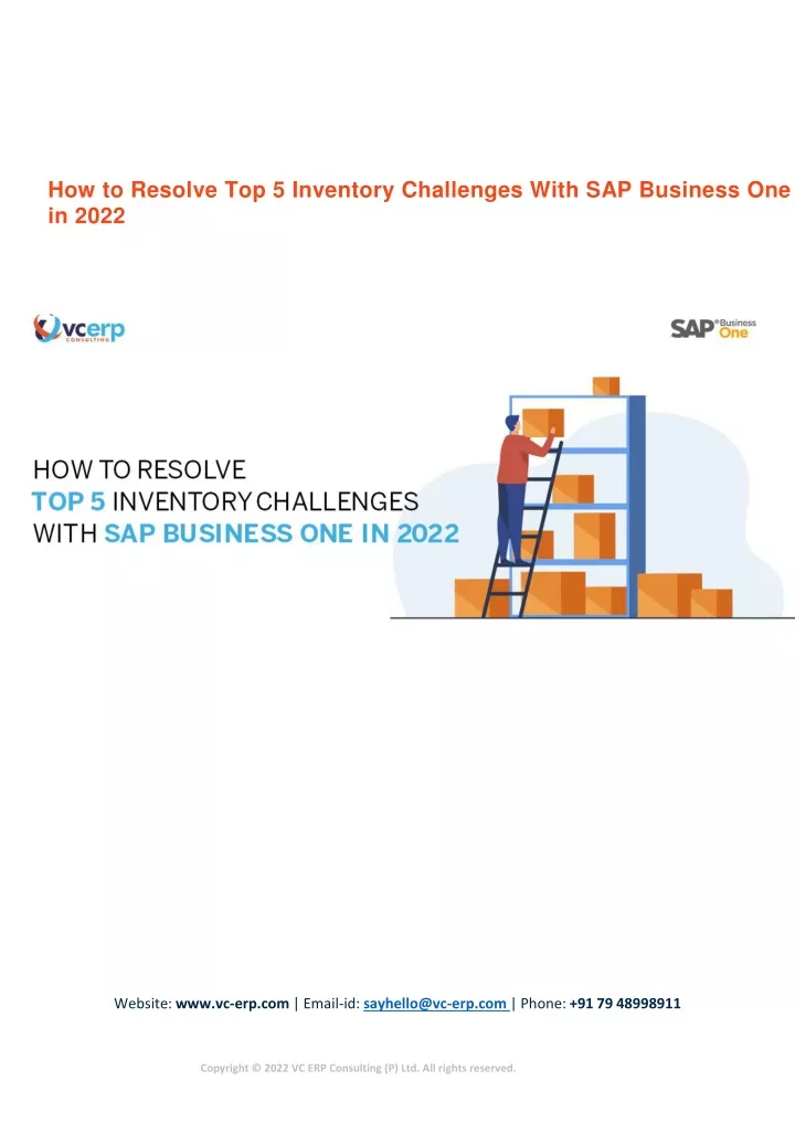 PPT - How to Resolve Top 5 Inventory Challenges With SAP Business One in 2022? PowerPoint ...