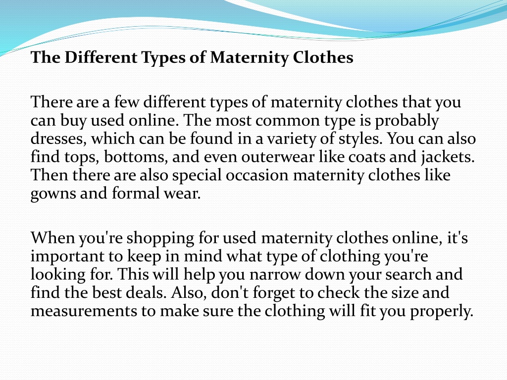 PPT - How to buy used maternity clothes Online PowerPoint Presentation ...